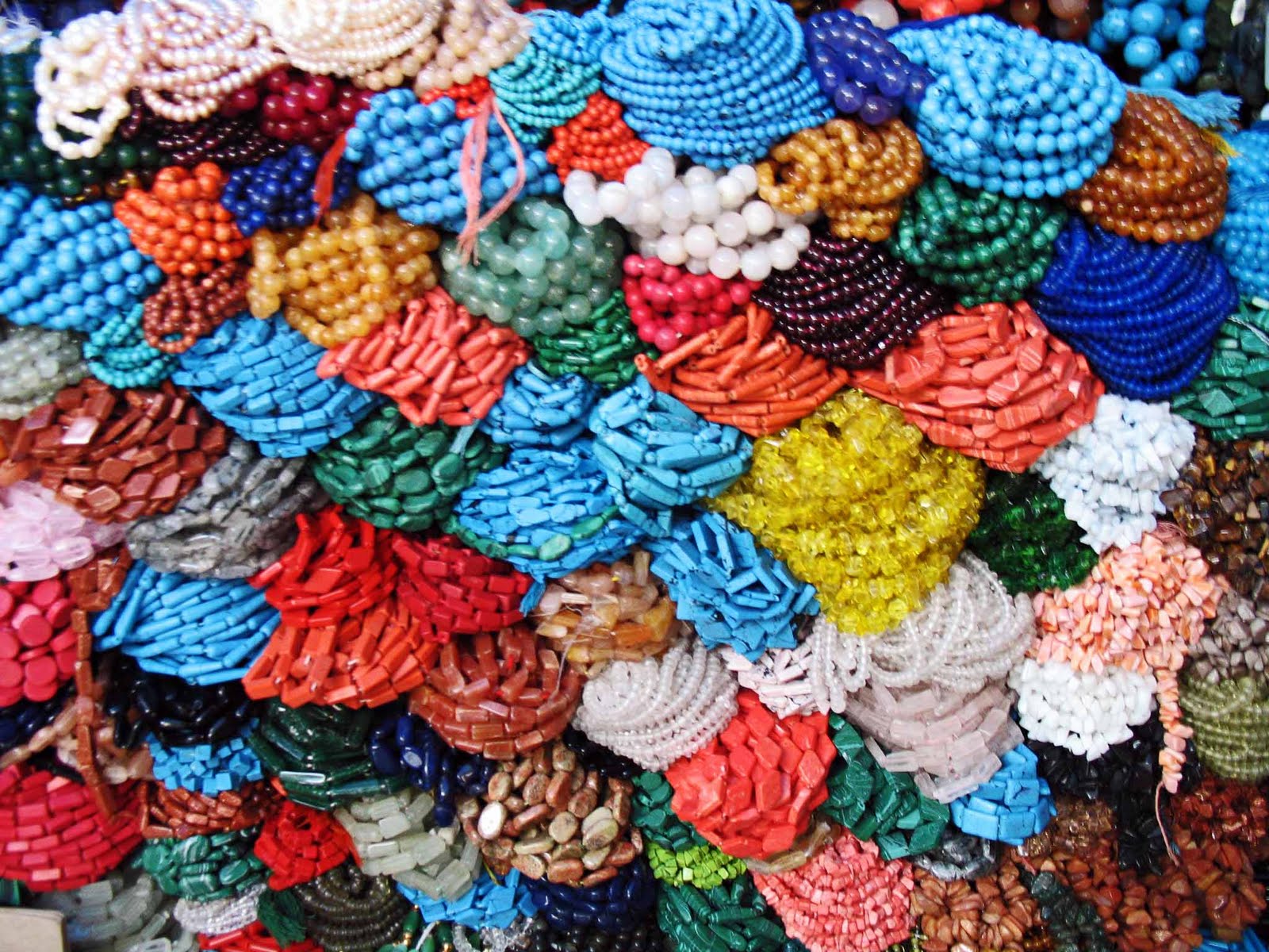 Stock Pictures: Costume jewellery beads and necklaces