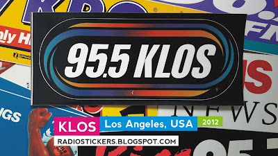RADIO station stickers... and more!: 95.5 KLOS, Los Angeles (1981 - 2012)