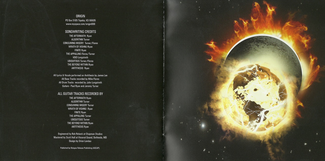 Cries from the Quiet World: Origin "Antithesis"