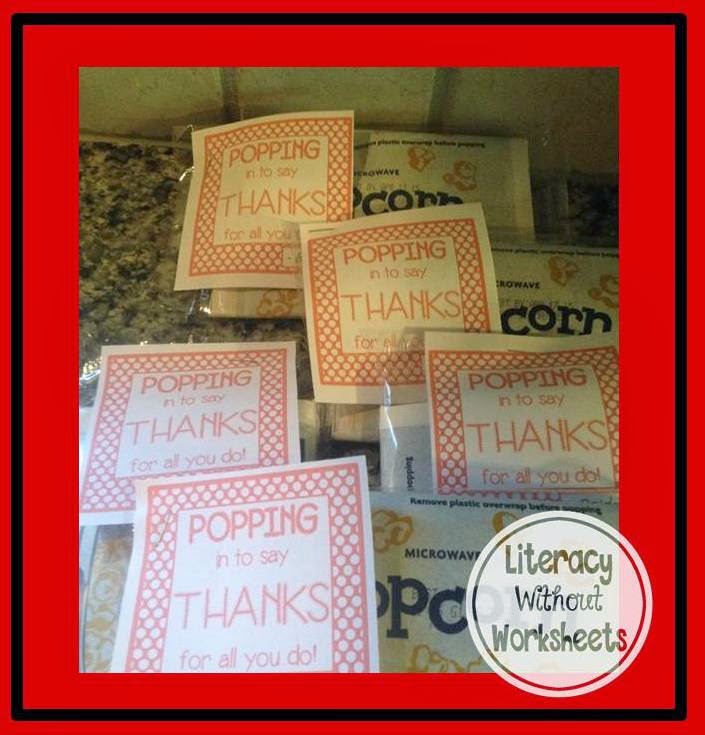 Show and Tell Tuesday Teacher Appreciation Freebies - Literacy Without ...