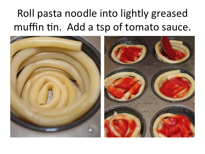 Ellen B Cookery: Baked Pasta Rolls