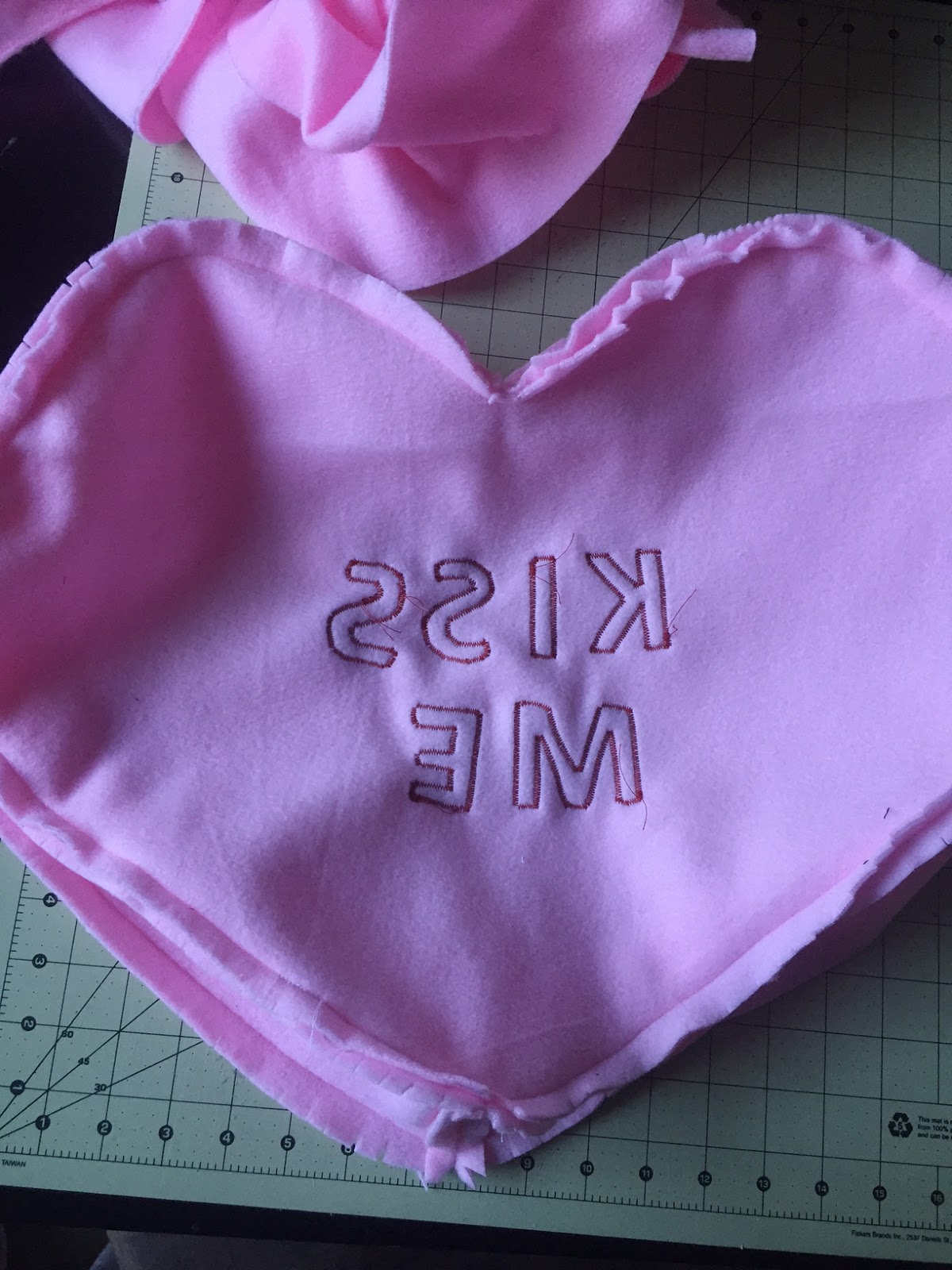A Happy Carrot: Conversation Heart Pillow Tutorial