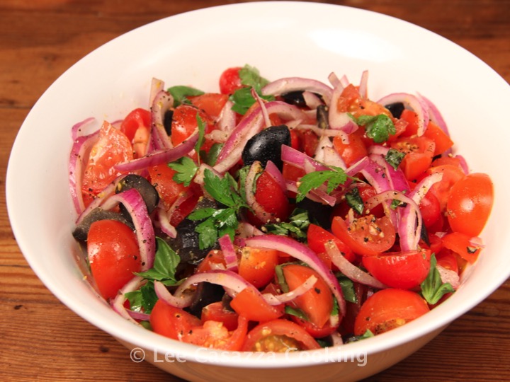 Big Mamma's Italian American Cooking: TOMATO & OLIVE SALAD