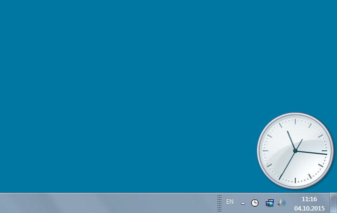 Style-7: Standard desktop clock for Windows OS