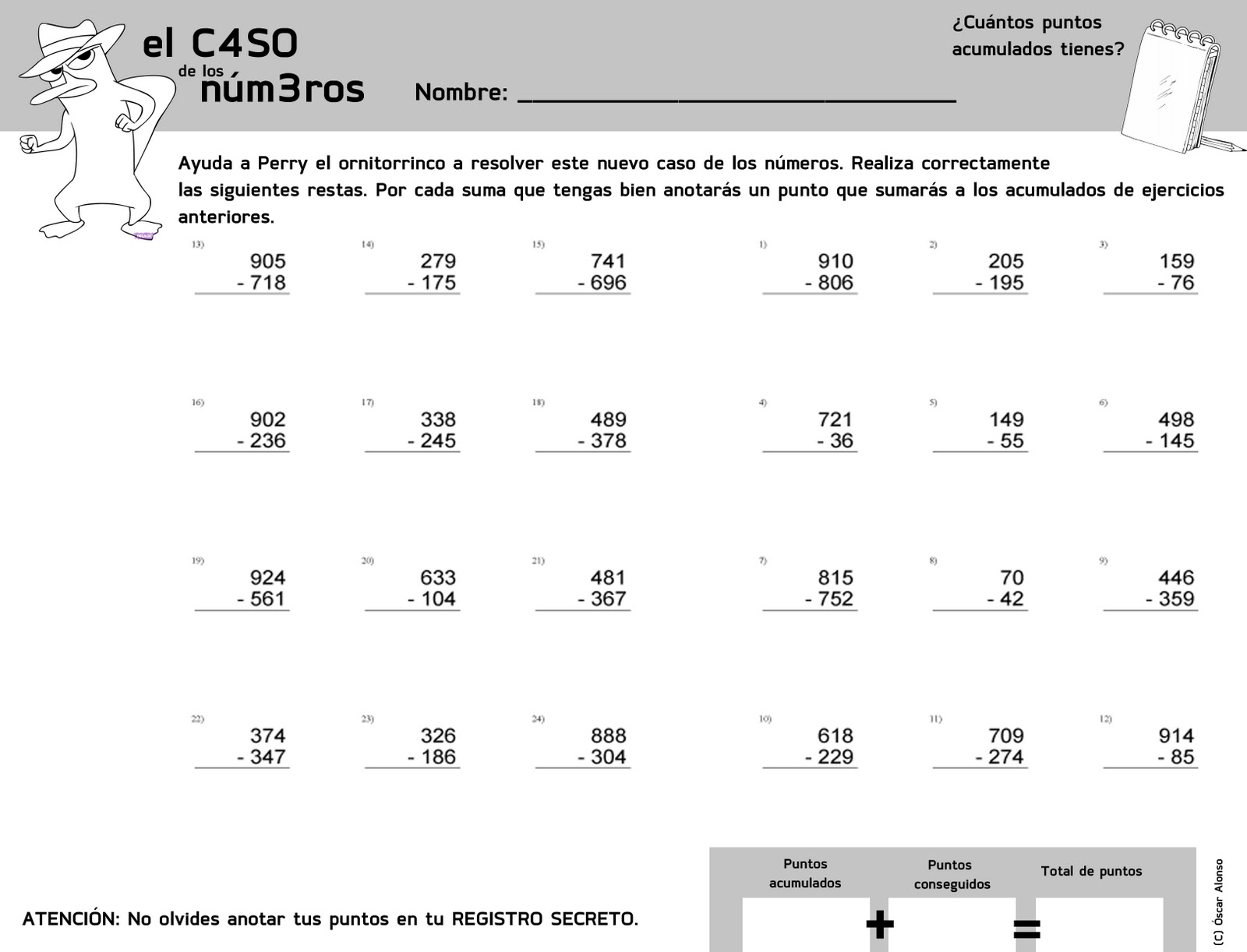 EL CASO DE LOS NÚMEROS | Sumas y restas con llevada (hasta 1000) ~ La ...
