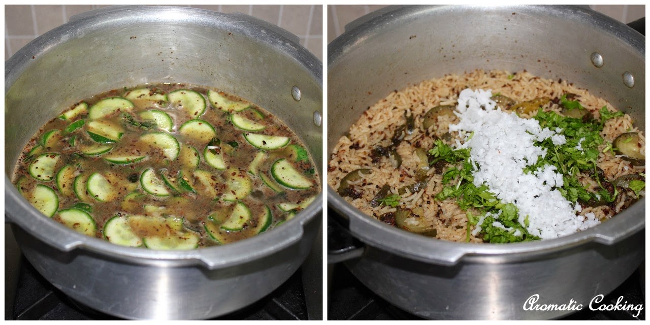 Aromatic Cooking: Vellarikka Masala Bhath, Cucumber Masala Rice