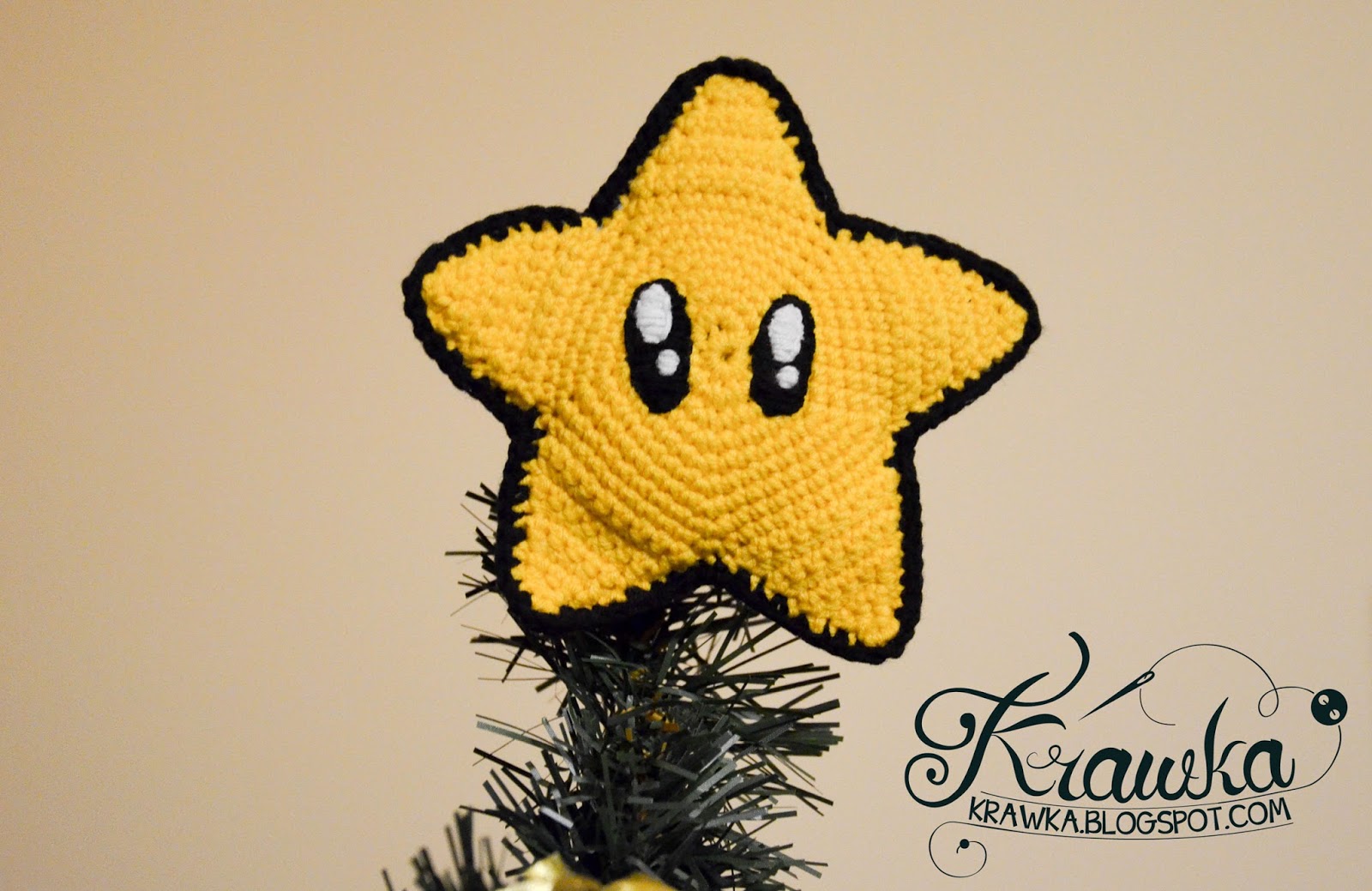 Krawka: Mario Star for the top of the Christmas Tree