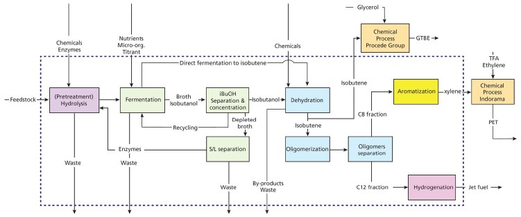 Biobutanol biorefineries