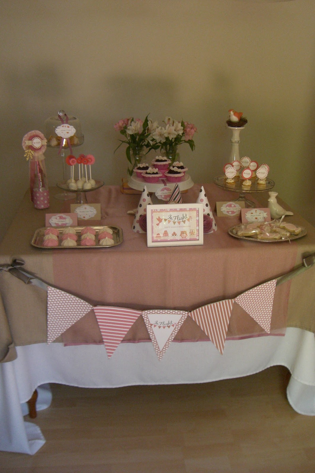 In Flight Party Ideas: In Flight Dessert Table