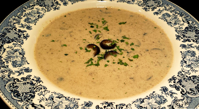 The B-Blurb: Betsy’s No Garlic Cream of Black Olive Soup