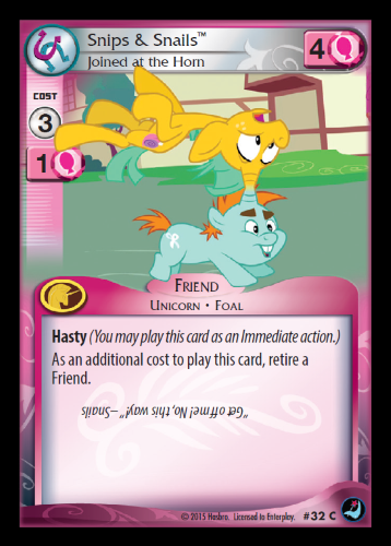 MLP Snips & Snails, Joined At The Horn CCG Cards | MLP Merch