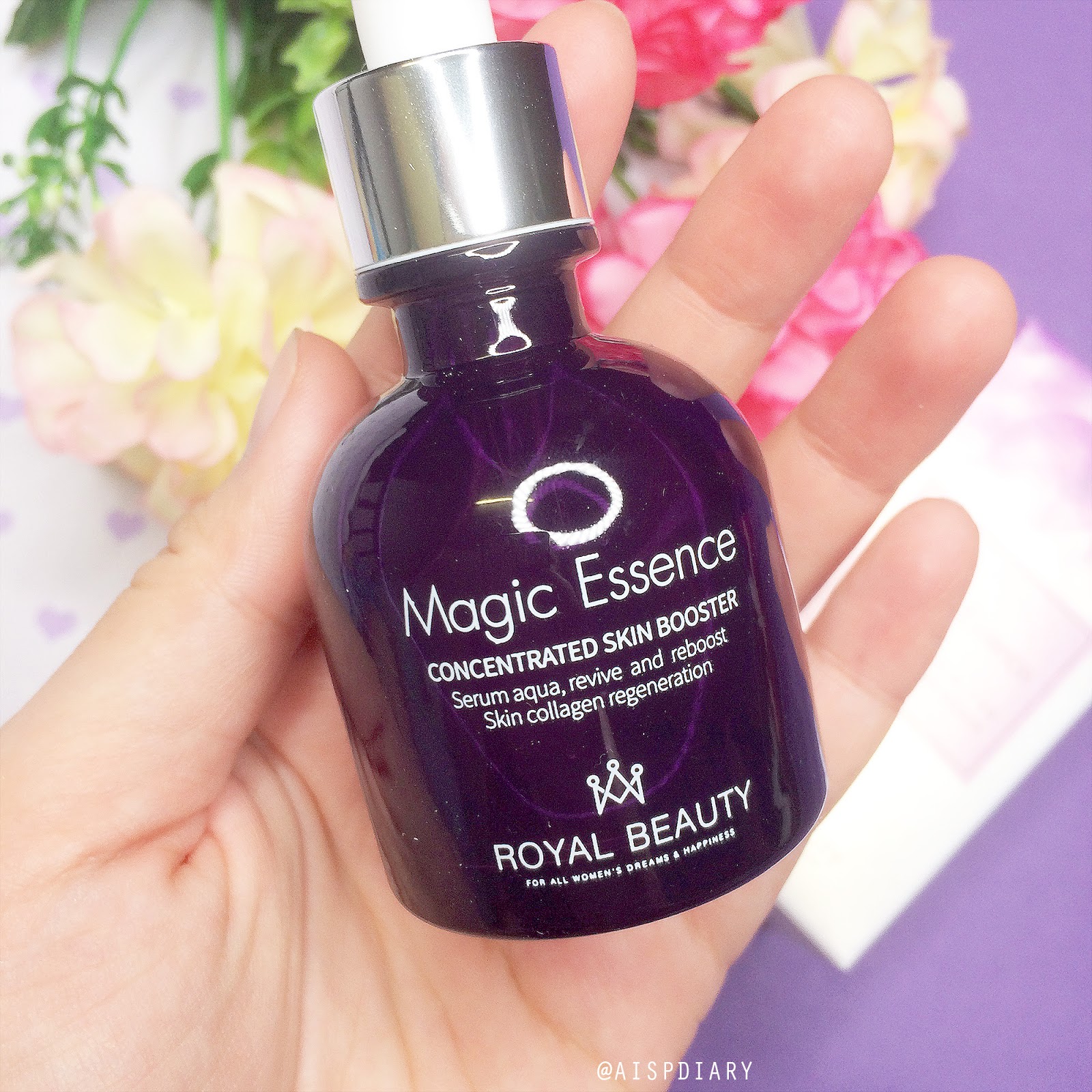 [review] Royal Beauty Magic Essence เซรั่มขวดม่วงคอลลาเจนสูง - aispdiary