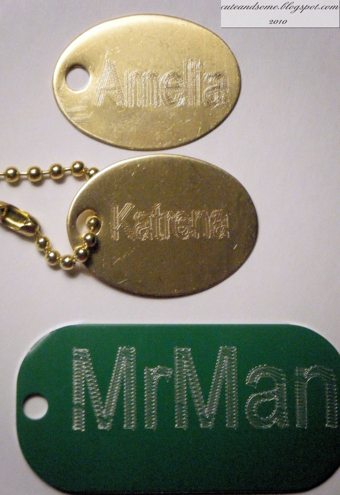 Cute and Some: SILHOUETTE CAMEO ENGRAVED TAGS