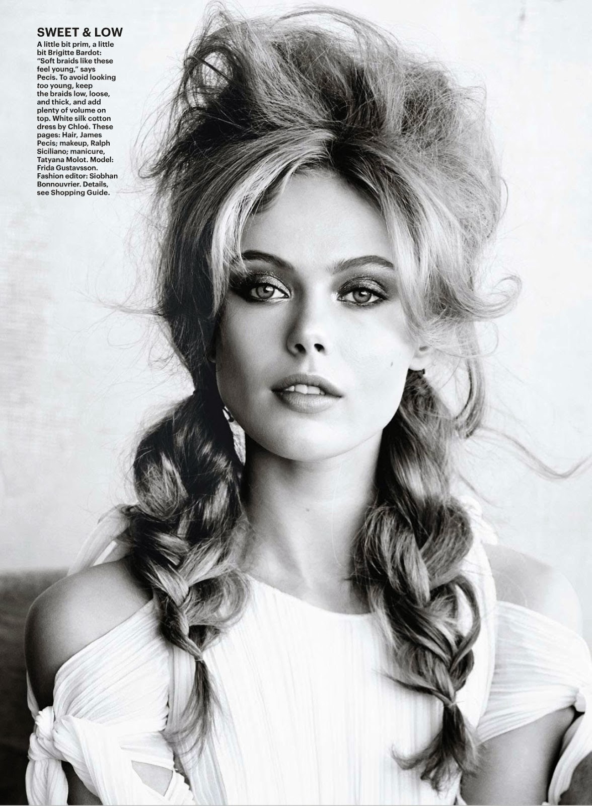 Frida Gustavsson HQ Pictures Allure US Magazine Photoshoot March 2014 ...