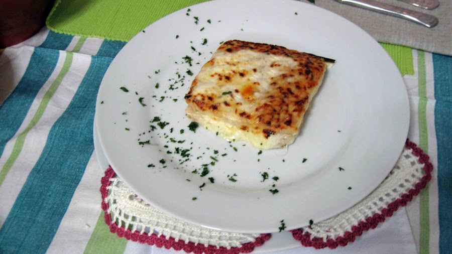 Croque Cake Pastel De Jamón Y Queso Con Pan De Molde Cocina