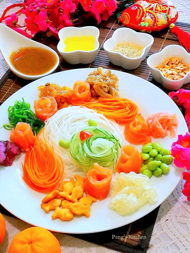 Peng's Kitchen: Prosperous '旺旺' Yu Sheng