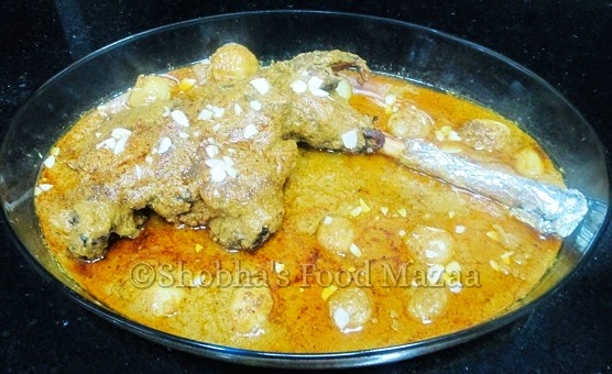 Shobha's Food Mazaa: MASALA RAAN ( Slow grilled leg of mutton topped ...