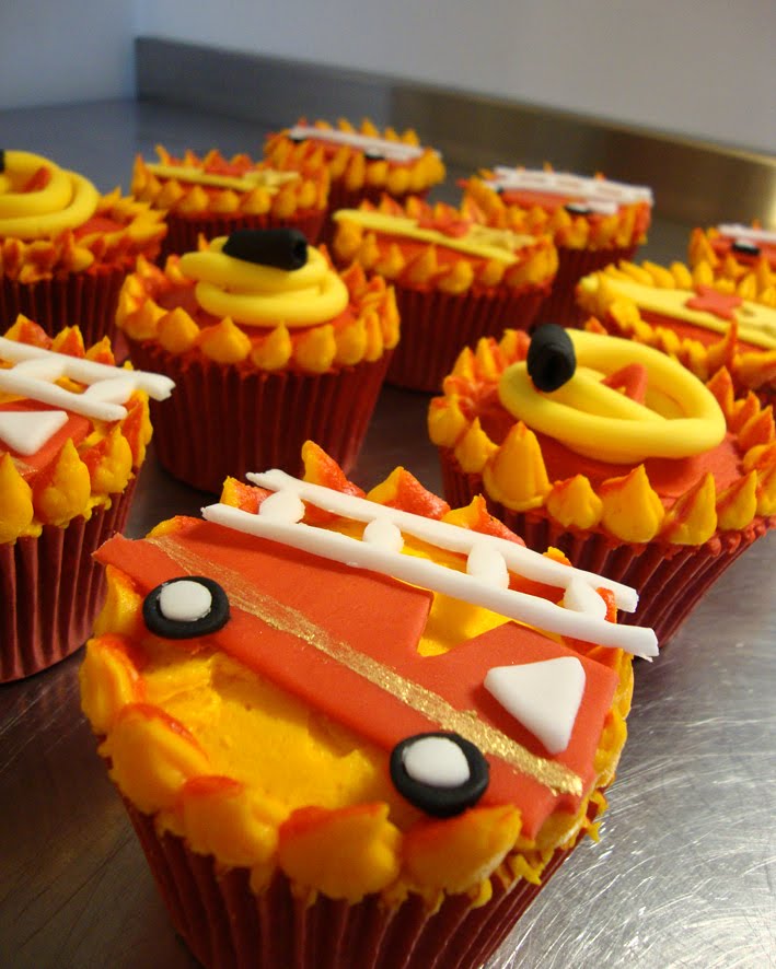 Hello There Cupcakes: Max's Fireman Cakes
