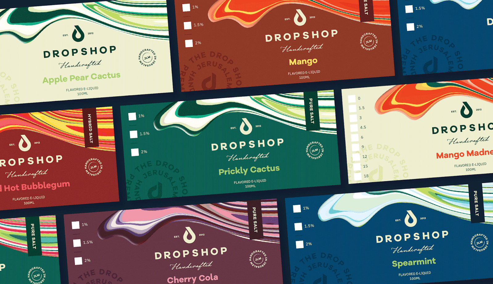 The Drop Shop E-Liquid – Packaging Of The World