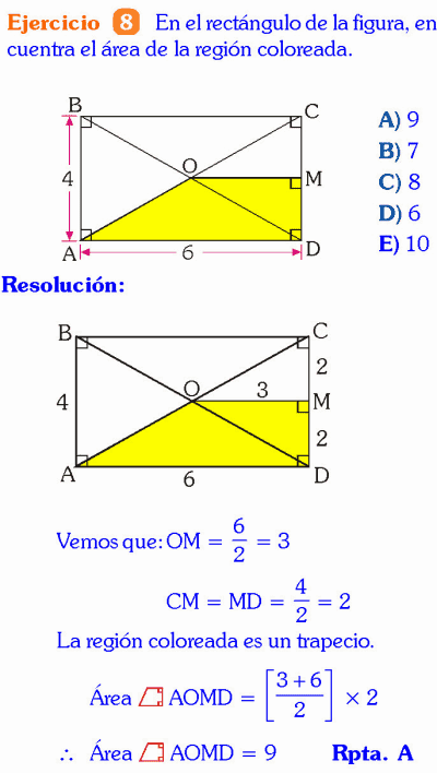 AREA DE UN TRAPECIO FORMULA EJEMPLOS Y EJERCICIOS RESUELTOS