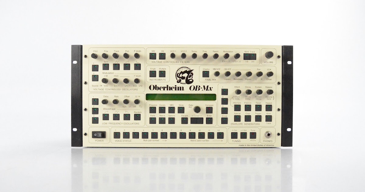 MATRIXSYNTH: Oberheim OB-Mx Analog 12 Voice Synthesizer Synth & Box ...