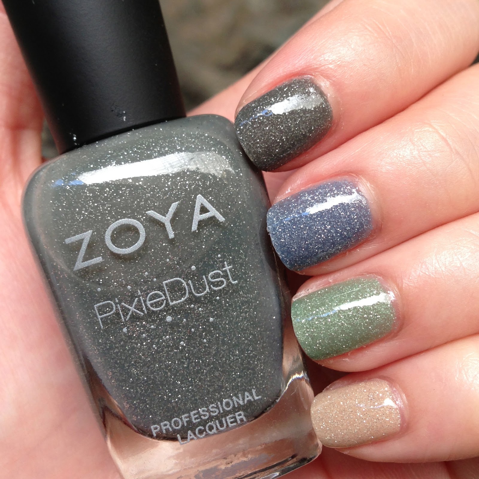 Karen Lives High: Zoya PixieDust Collection: With Top Coat