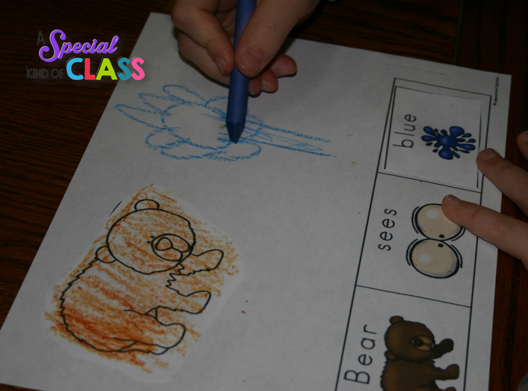 A special kind of class: Bear Sees Colors - Day One