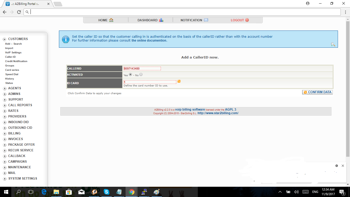 Asterisk Dominicana: a2billing caller id authentication