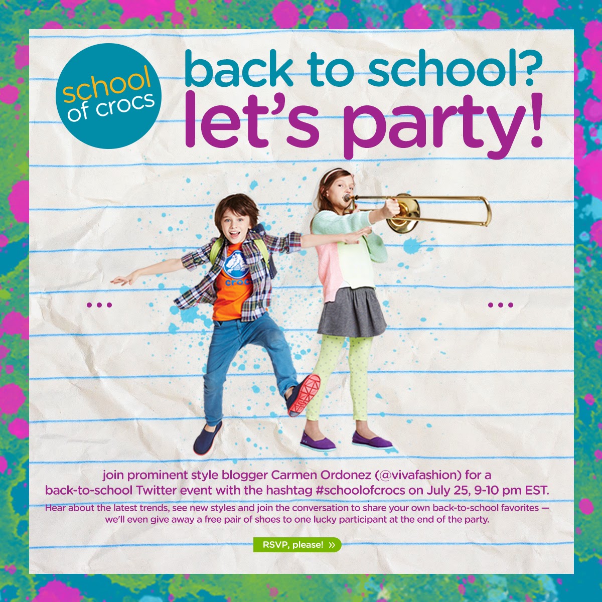 Join Me for a Back to School Twitter Party with Crocs on Friday, 7/25 ...