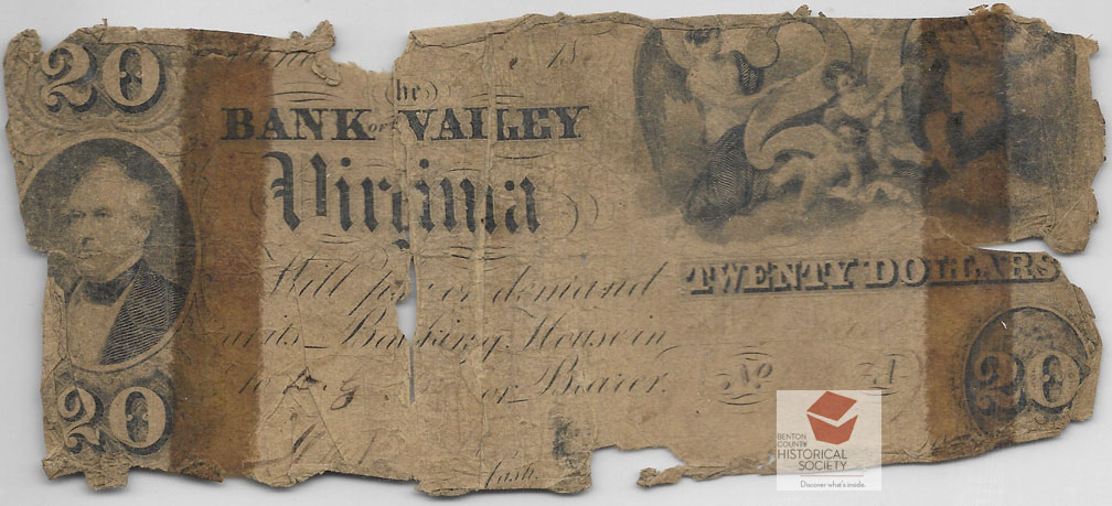 Benton County Museums: 19th Century Bank Notes