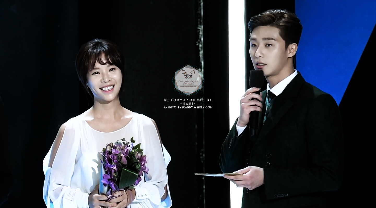 [CAPTURE] 150104 Park Seo Joon With Hwang Jung Eum at 2014 SBS Drama ...