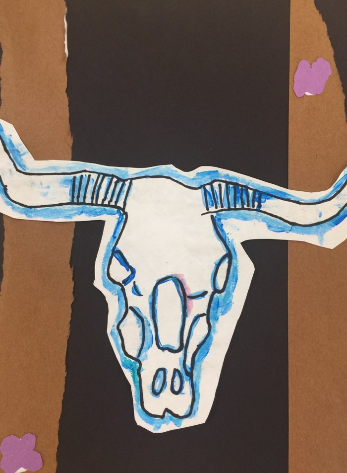 GEORGIA O'KEEFFE INSPIRED SKULLS