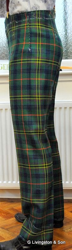 Scottish Bespoke Tailoring: Military cut trews without side seam