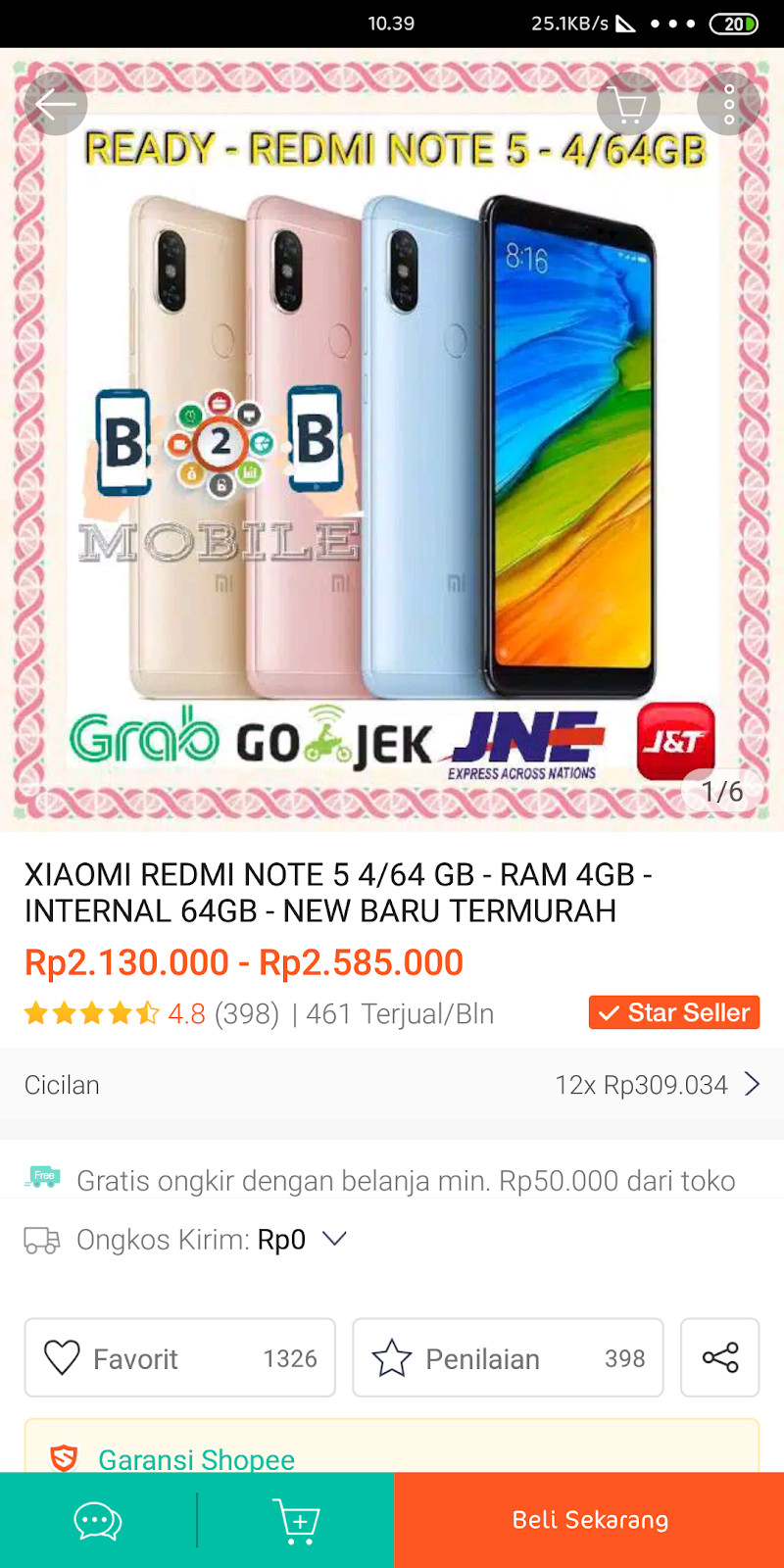 Contoh Flowchart Membeli di Shopee | M.Rifki Arrosid