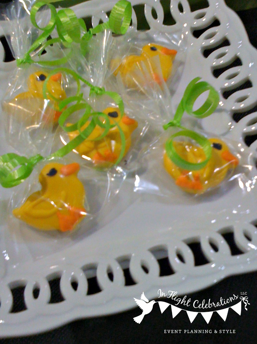 In Flight Party Ideas: Duck, Duck, Goose Inspired Dessert Table