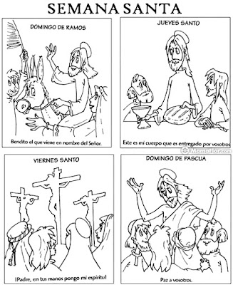 Blog del Profesorado de Religión Católica: Semana Santa para imprimir y ...