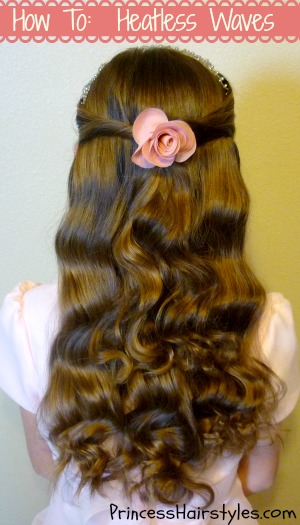 No Heat Wavy Hair How To | Hairstyles For Girls - Princess Hairstyles