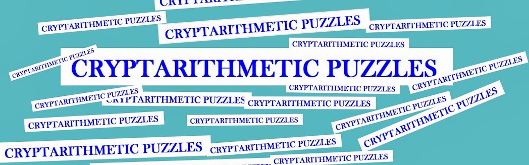 CRYPT ARITHMETIC PUZZLES Cryptarithmetic Puzzles crypt-arithmetic-puzzles-cryptarithmetic-puzzles