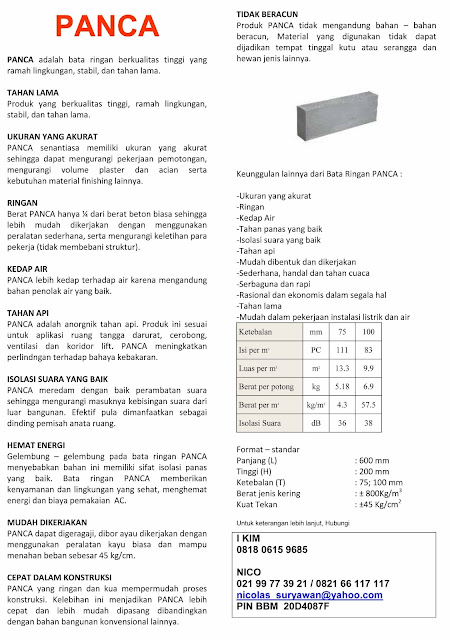 BATA RINGAN INDONESIA TIPE CLC dari I-Con