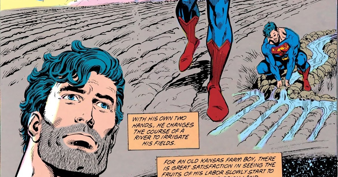 Shirtless Superman Farming