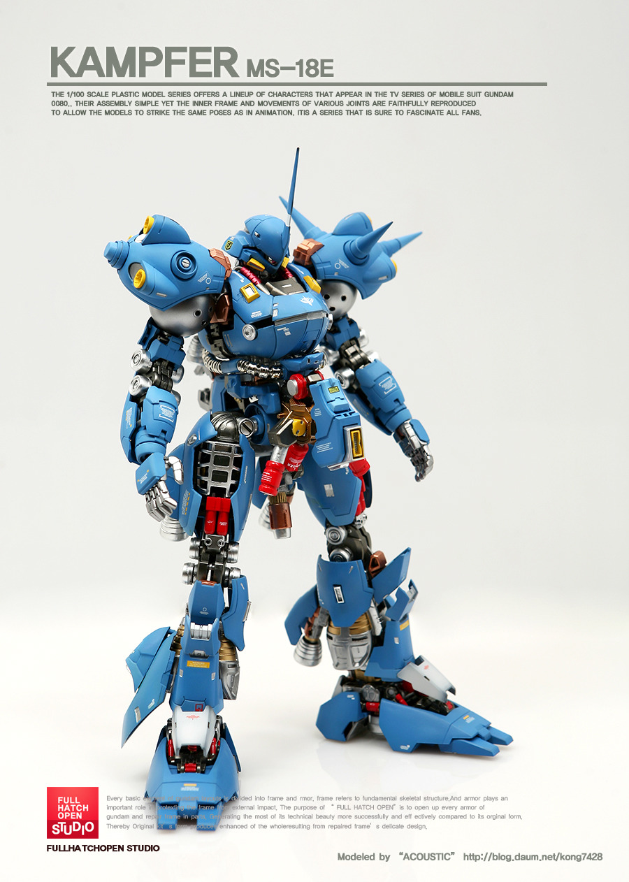 GUNDAM GUY: 1/100 Kampfer [Open Hatch] - Custom Build