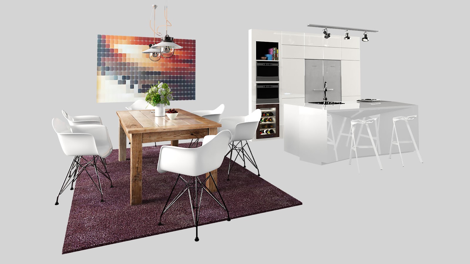 templates 3D: Kitchen & Dining