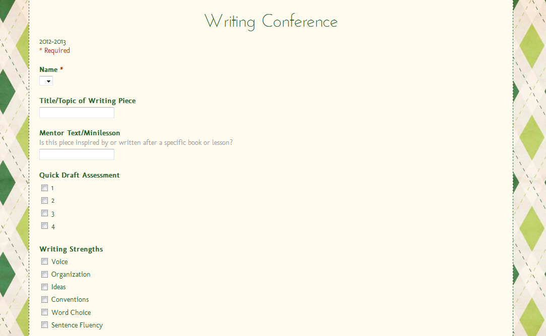 Using Google Forms for Reading & Writing Conferences | 3rd Grade Thoughts