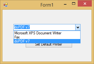 VB.NET: Setting Default Printer with Visual Basic Code