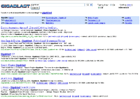 KKPI: Sejarah Search Egine (Gigablast)
