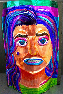 Kids Art Market: Embossed Funk Faces