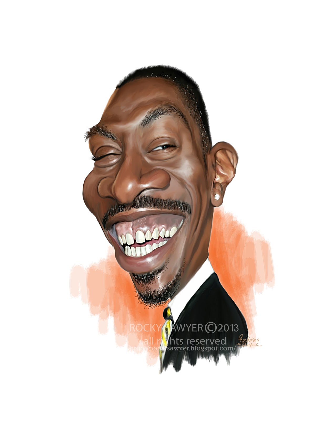 Sawyer Illustration Inc. caricature and cartoon art studio: Eddie Murphy