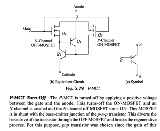 MCT(Mos controlled Thyristor)-Basic structure and working