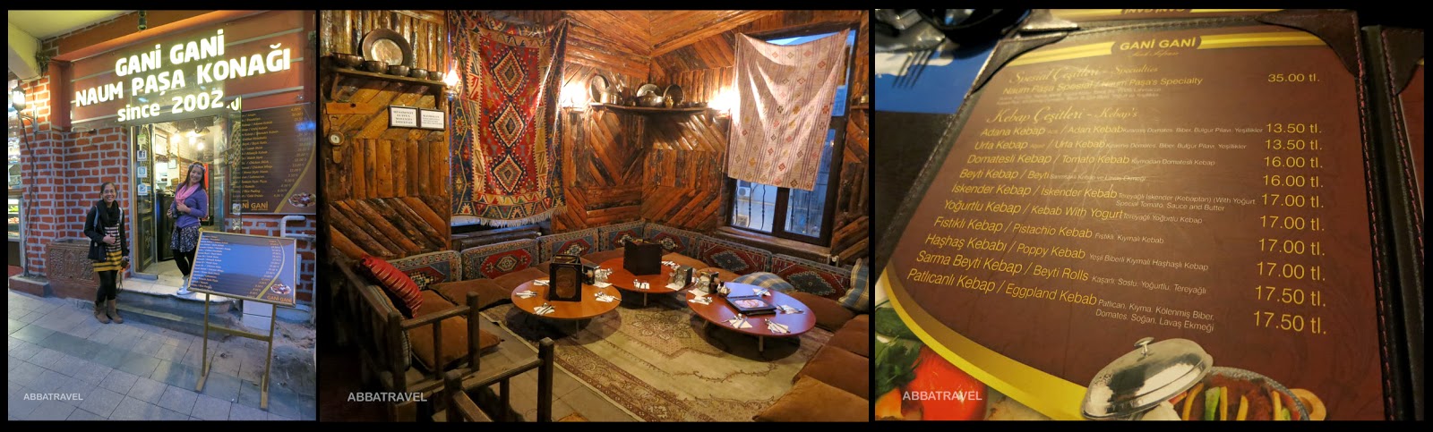 ABBATravel: Turkey - Istanbul, To Eat (Fuego Cafe and Restaurant, Gani ...