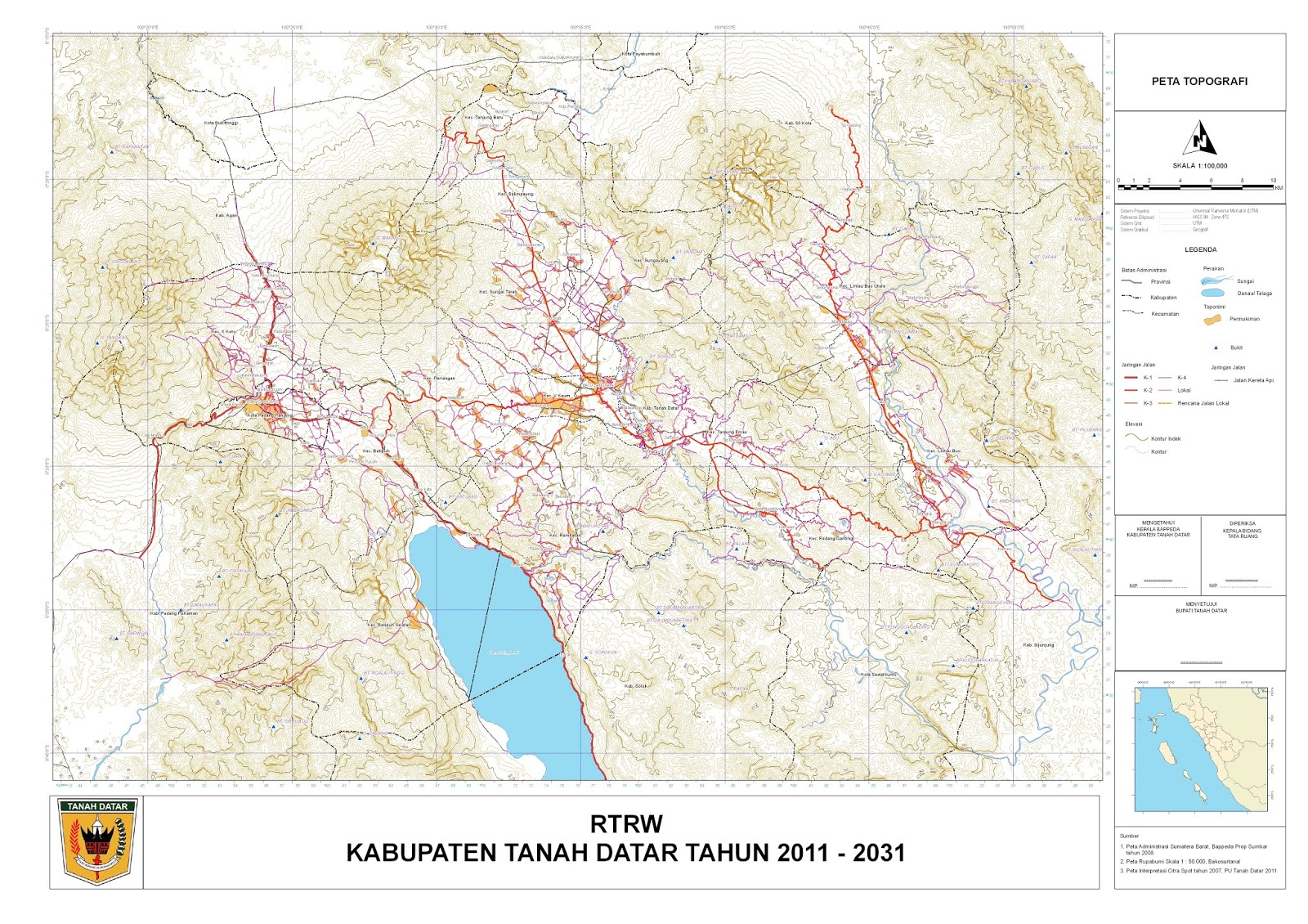 GUBUK DERITA: Peta Topografi Kabupaten Tanah Datar